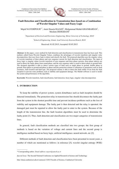 pdf fault detection and classification in transmission lines dokumen tips