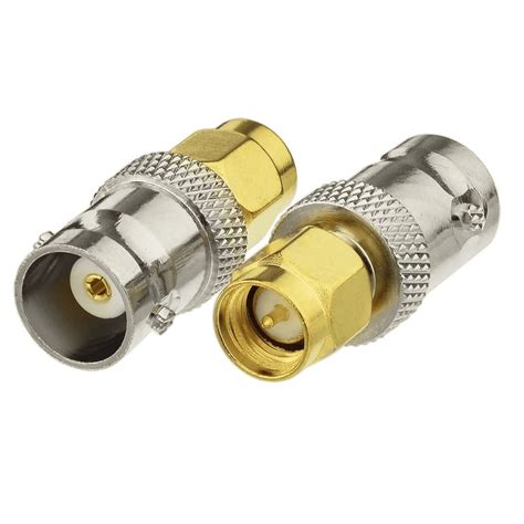 Adaptador SMA Macho A BNC Hembra Gris