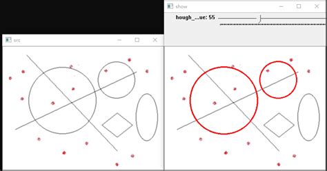 opencv —— houghcircles 霍夫圆变换原理及圆检测 狂奔的小学生 博客园