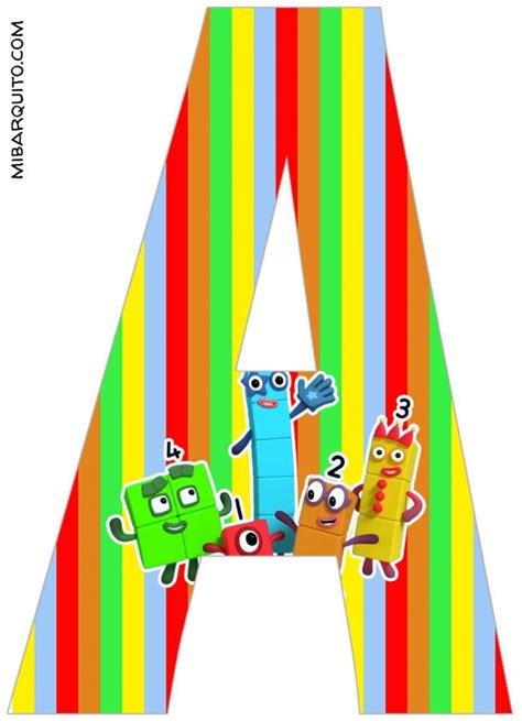 Numberblocks Letras Para Imprimir Archivos Mi Barquito