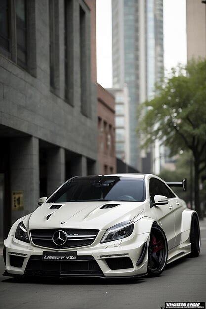 Premium Photo Mercedes R63 AMG With Liberty Walk Widebody Kit