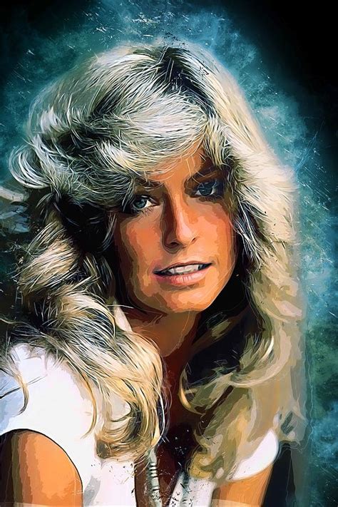 Famous Celebrity Farrah Fawcett Creative Artwork Digital Art By Jessica