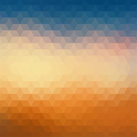 Fundo geométrico em laranja e azul Vetor Grátis