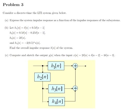 Solved Consider A Discrete Time The LTI System Given Below Chegg