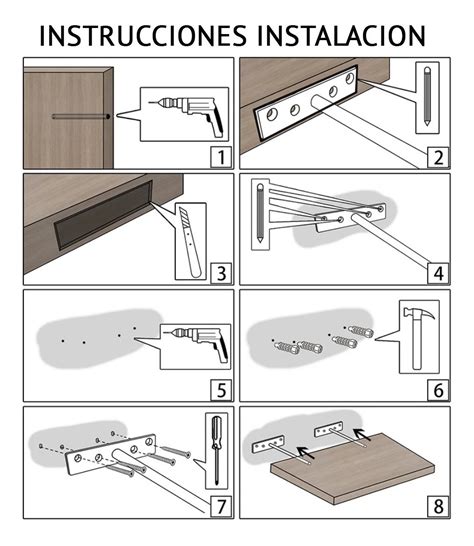 Mensula Invisible Oculta Repisa Flotante Pz Incluye Broca Meses Sin