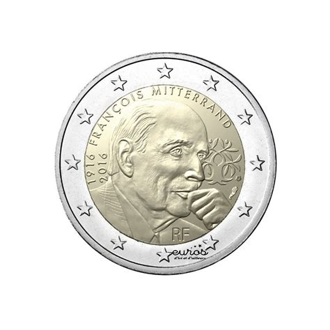 2 euros commémorative France 2016 François Mitterrand