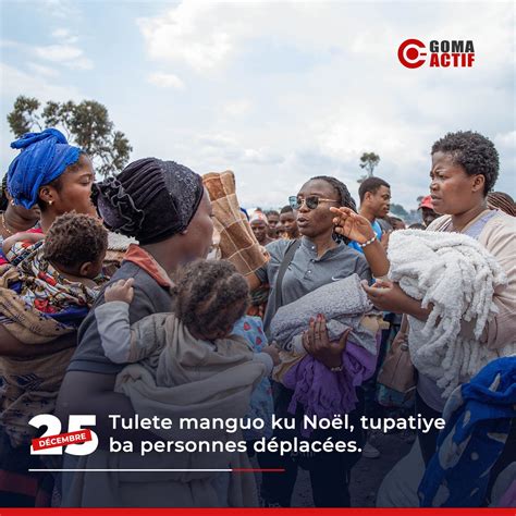 GOMA ACTIF on Twitter Nous fêterons Noël avec les déplacés de