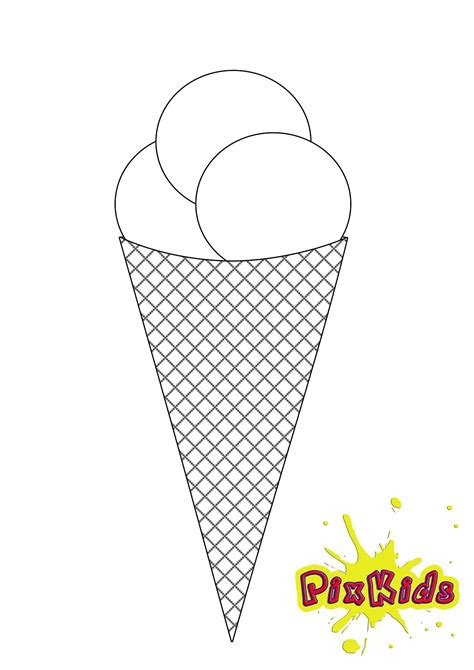 Ausmalbild Eis Kostenlose Malvorlage