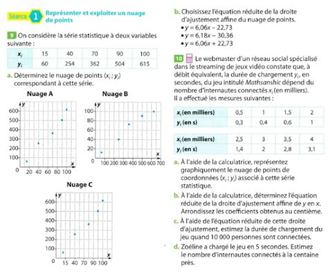 1BAC PRO Statistiques à deux variables