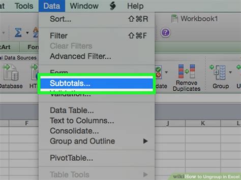 3 Ways To Ungroup In Excel WikiHow