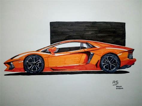 How To Draw A Lamborghini Aventador Lp700 4 Draw Easy