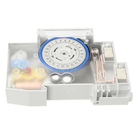 JIE Minuterie 24H Minuterie Transparente Mini Interrupteur De Minuterie