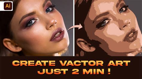 How To Make Vector Art In Illustrator Make Vector Portrait In