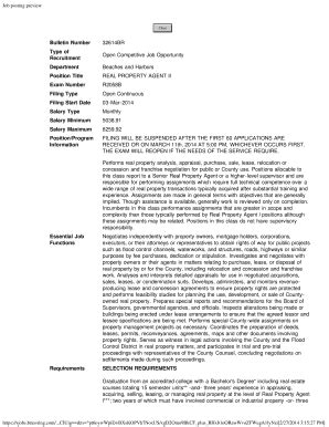 Fillable Online File Lacounty Open Competitive Job Opportunity File