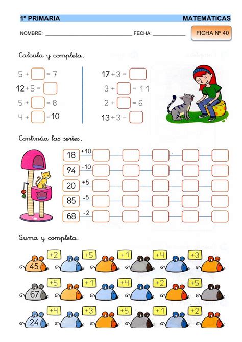 Ficha online de Numeración para Primero de Primaria Puedes hacer los