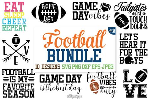 Football SVG Bundle Football Bundle SVG PNG 133537