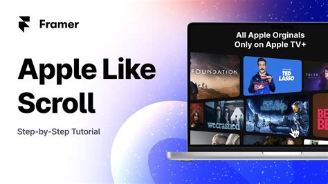 Scroll Animations Like Apple Framer Tutorial Youtube