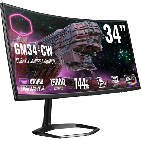 Cooler Master GM34 CW 34 21 9 144 Hz Curved VA CMI GM34 CW US