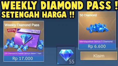 CARA CURANG BELI WEEKLY DIAMOND PASS CUMA 17 000 DAN DIAMOND