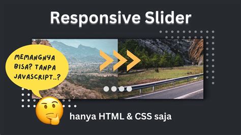 MEMBUAT SLIDER IMAGE DENGAN HTML DAN CSS YouTube