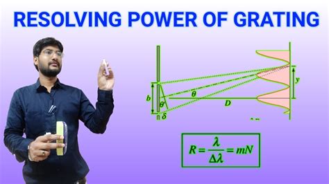 resolving power of grating derivation grating element of diffraction grating youtube