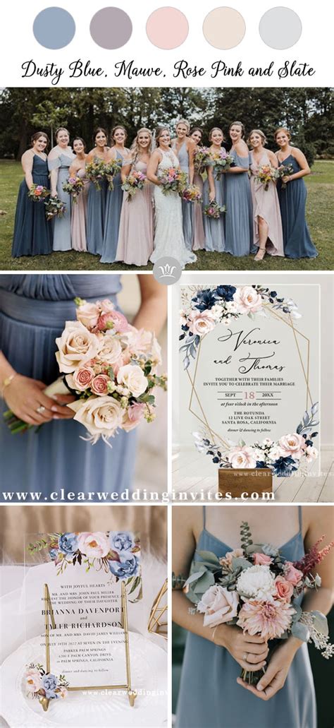 5 Dusty Blue Themed Wedding Ideas For All Winter Brides Clear Wedding