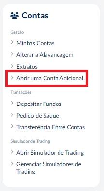 Configurações da Conta Suporte ActivTrades Global