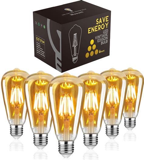 Woowtt Led Edison Gl Hbirne E Led Birnen W Antik Retro Stil Led