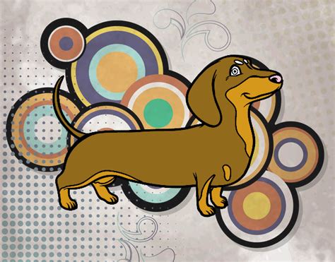 Dibujo De Perro Salchicha Pintado Por En Dibujos Net El D A A