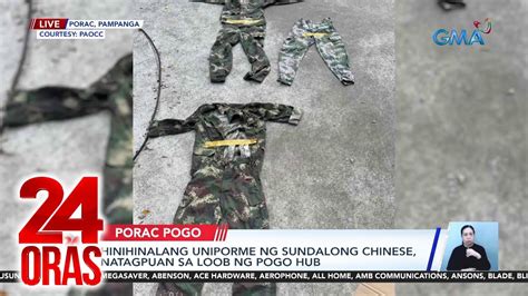 Hinihinalang Uniporme Ng Sundalong Chinese Natagpuan Sa Loob Ng Pogo