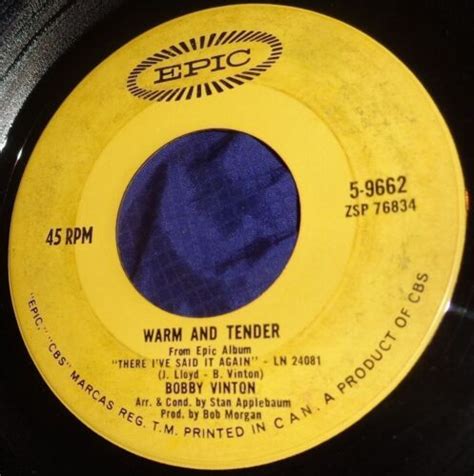 MB586 Bobby Vinton Warm And Tender My Heart Belongs To Only You 45