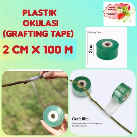 Plastik Okulasi Grafting Tape Plastik Sambung Pucuk 2 Cm X 100 M