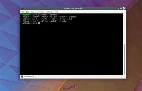 Comment créer un volume LVM de base sous Linux toptips fr