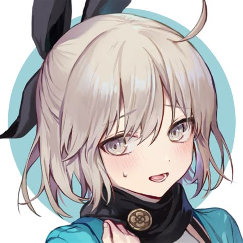 びびC100新刊 セット委託中 on Twitter FGOバニーシリーズでtwitterフリーアイコン作ってみました第6弾沖ノブ