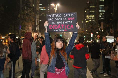 Fotos e Imagens Protesto contra a MP de reforma do Ensino Médio