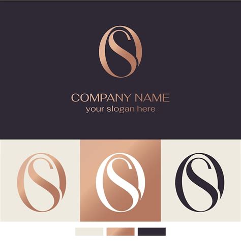 Os Logo Oder So Monogramm Os Buchstaben Logo Vorlagenelemente