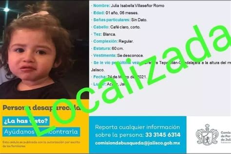 Hallan Con Vida A Julia Isabella Menor De Familia Desaparecida En