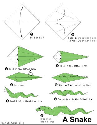 Belajar Origami Ular