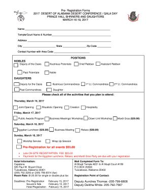 Fillable Online Pre Registration Forms Fax Email Print PdfFiller