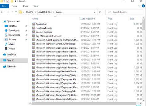How To Backup Windows Event Logs Folder Via Junction Folder Druva