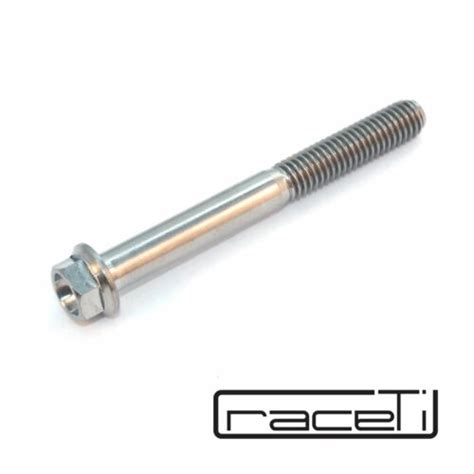 M6 60mm Titanium Hex Head Flange Bolt Screw Ti Grade 5 CNC 60 X 1 0