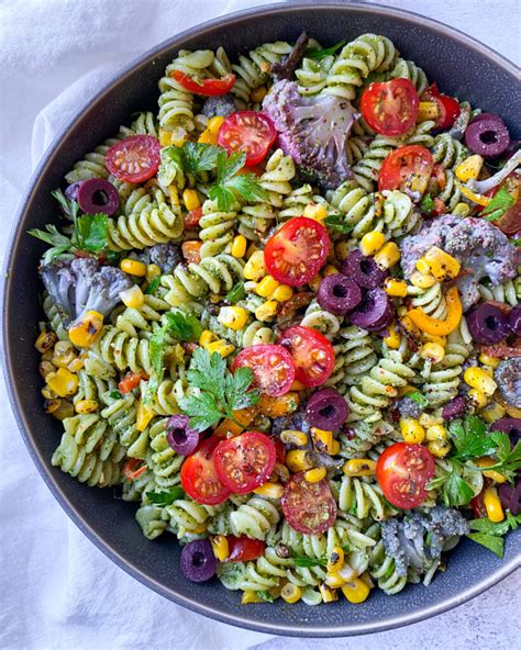 Primavera Pesto Pasta Salad BetterFoodGuru