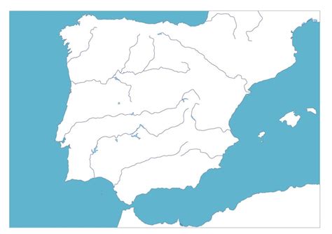 Mapas físicos y políticos de España para imprimir
