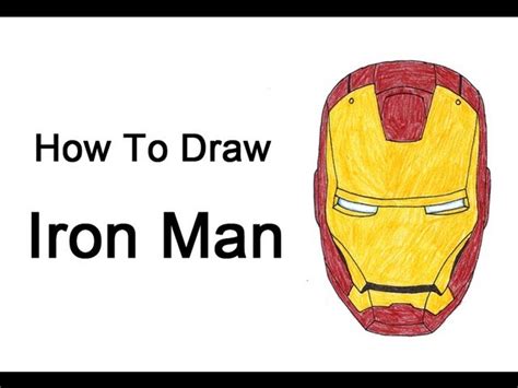 Iron Man Mask Drawing Step By Step