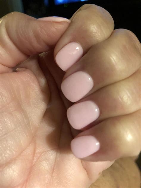 A White Pink SNS Dip Powder Its Marked As 307 At My Salon