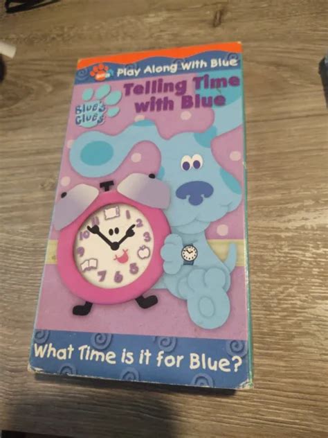 BLUES CLUES Telling Time With Blue VHS 2002 Used EUR 9 09