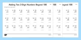Adding Two Digit Numbers Bridging Through And Worksheet Worksheet