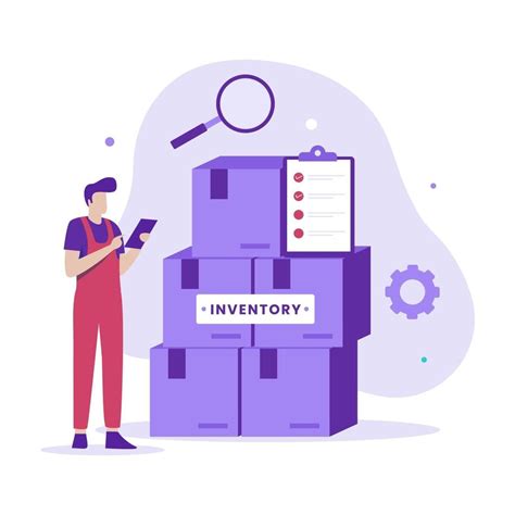 concepto de ilustración de control de inventario 3216275 Vector en Vecteezy