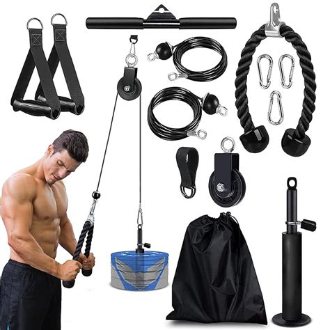 Buy STUHOO Pulley System Gym LAT Pull Down Pulley System With Cable