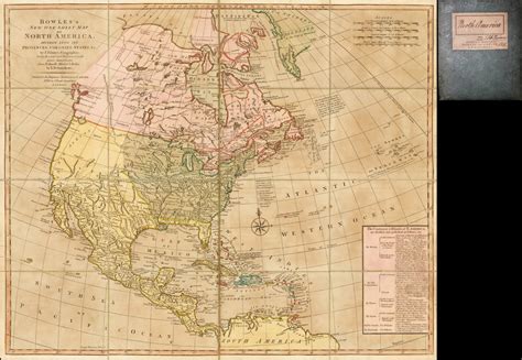 Bowles S New One Sheet Map Of North America Divided Into It S